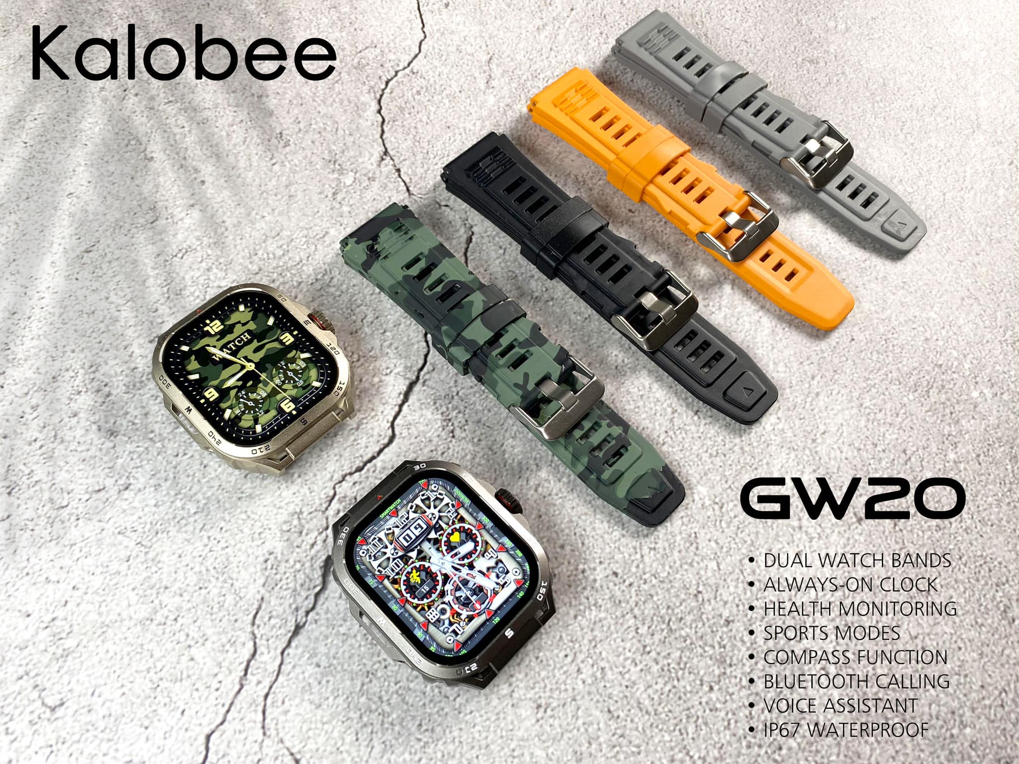 Kalobee GW20 Doğa Severlere Özel Akıllı Saat - Pcm Aksesuar