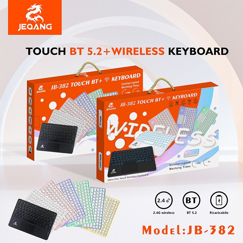 Jeqang JB-382 Şarj Edilebilir Bluetooth Klavye - Pcm Aksesuar