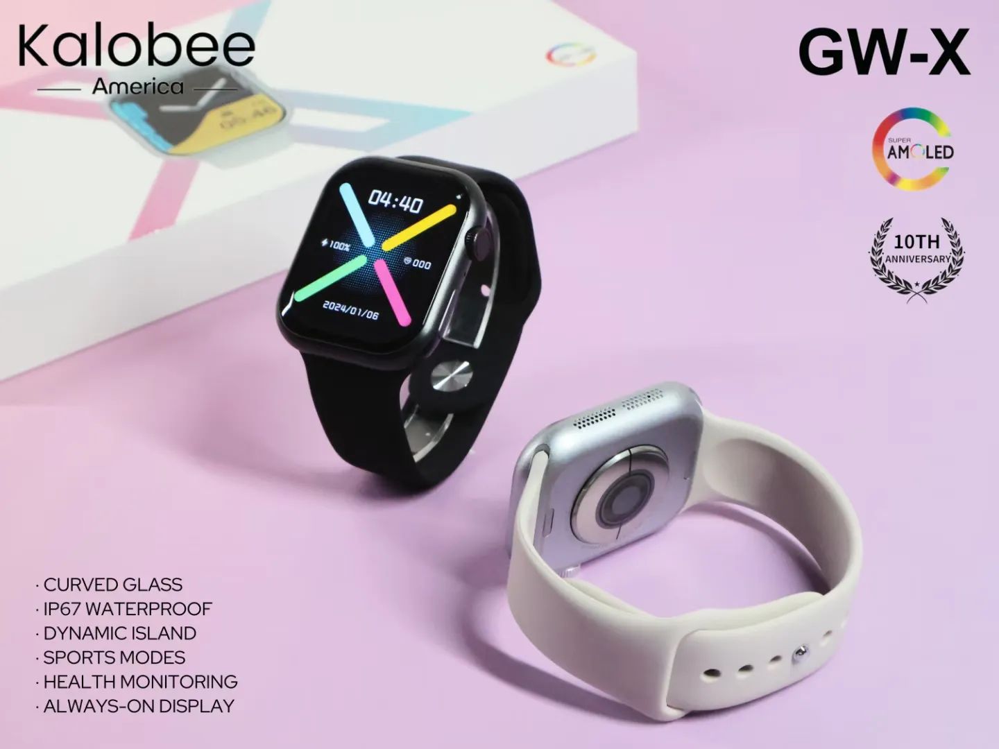 Kalobee America GW-X (Watch 10) 45mm 2.0inc Akıllı Saat - Pcm Aksesuar