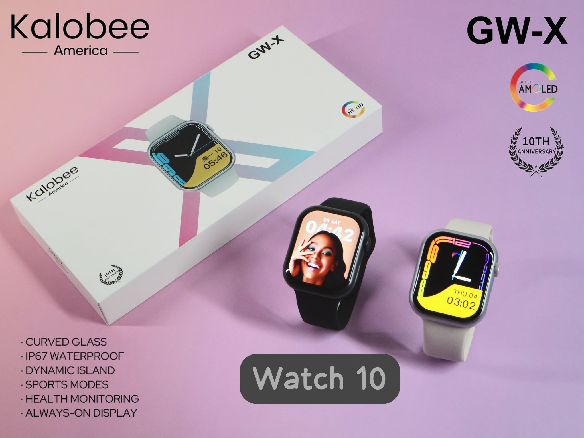Kalobee America GW-X (Watch 10) 45mm 2.0inc Akıllı Saat - Pcm Aksesuar